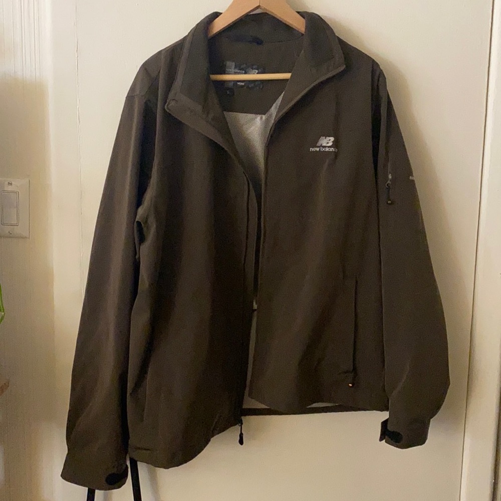 Brown New Balance Windbreaker Jacket Zip Up - Gem